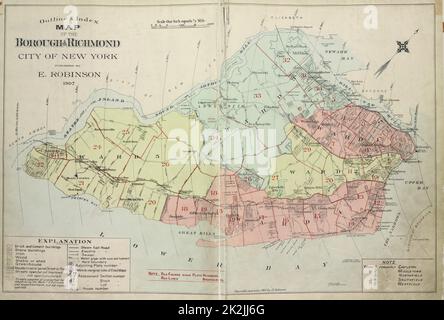 Map of Richmond Borough 1907. Cartographic. Maps. Lionel Pincus and ...
