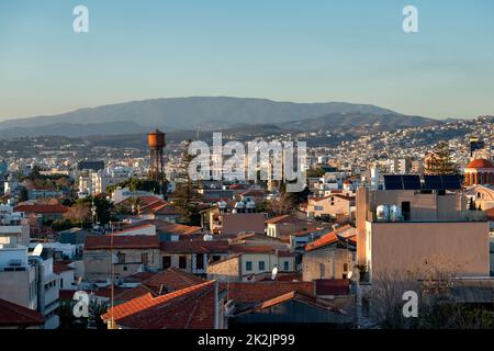 Panoramic view of Limassol Old Town. Cyprus Stock Photo - Alamy