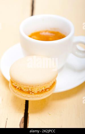 colorful macaroons with espresso coffee Stock Photo - Alamy