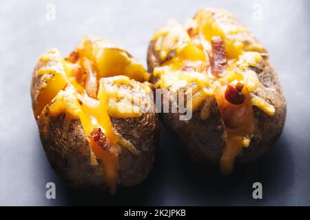 cheesy jacket potato Stock Photo - Alamy