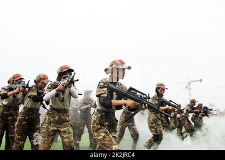 CHONGQING, CHINA - SEPTEMBER 23, 2022 - College students military ...