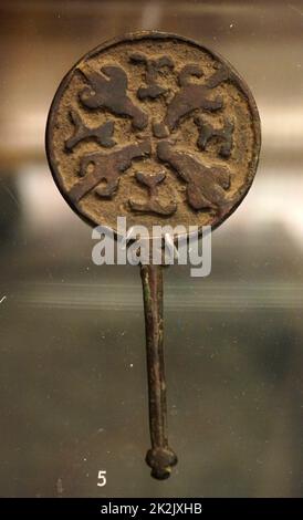 Medieval mirrors from the Eastern Islamic world, made from cast copper ...
