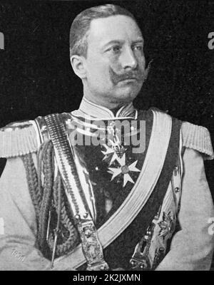 Photographic portrait of Wilhelm II, German Emperor (1859-1941) at age ...