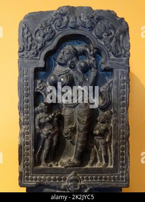 Stone temple door Jamb from Bihar, India. Dated 11th Century Stock ...
