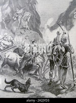 The Teutons of the March Stock Photo - Alamy