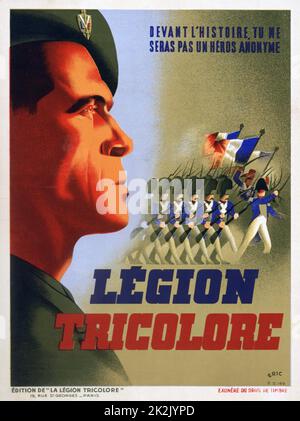 Poster for the Legion Tricolore, an unsuccessful Vichy government ...