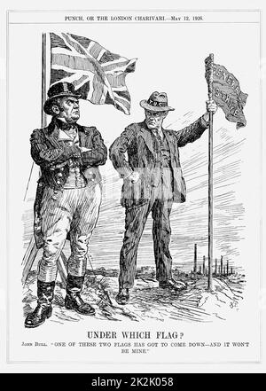 A Punch cartoon by John Bernard Partridge depicting the rather sour ...