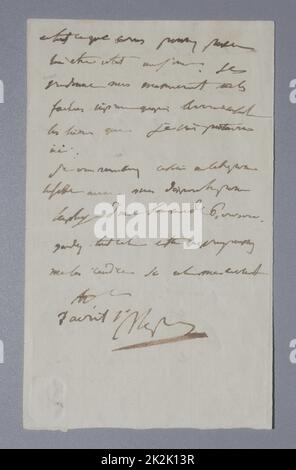 Manuscript written by Napoleon and Grand Marshal Bertrand Sketch and ...