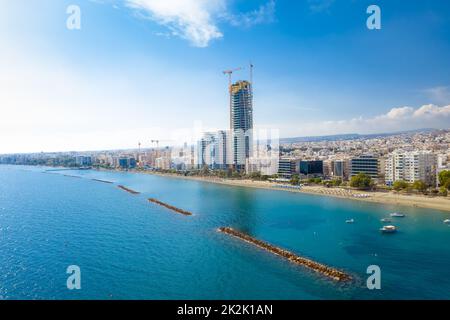 An aerial view of the seafront of Limassol, Cyprus Stock Photo - Alamy