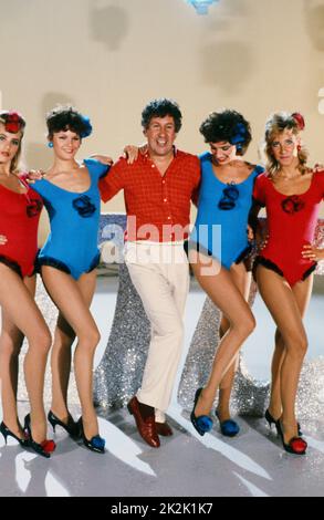 Stéphane Collaro on the set of the comedy TV show "Co-co boy". From ...