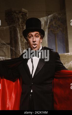 Stéphane Collaro dressed as a vampire for a sketch in the comedy TV ...