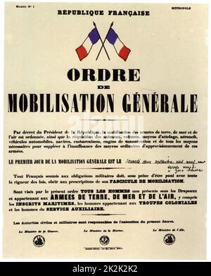 French mobilisation WWII Stock Photo - Alamy