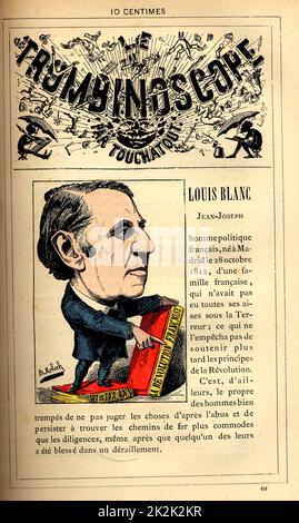Portrait of Louis Blanc - French engraving XIX th century Stock Photo ...