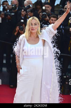 French actress Emmanuelle Béart at the Cannes Film Festival Stock Photo ...