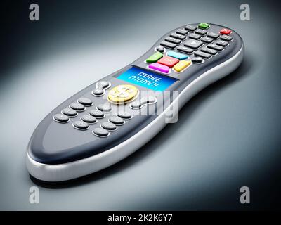 Finance Controller on Black Control Console with Blue Backlight ...