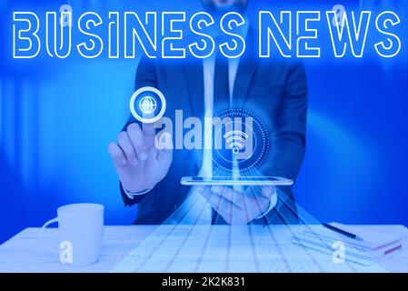 Conceptual caption Financial News, Conceptual photo Investment banking ...