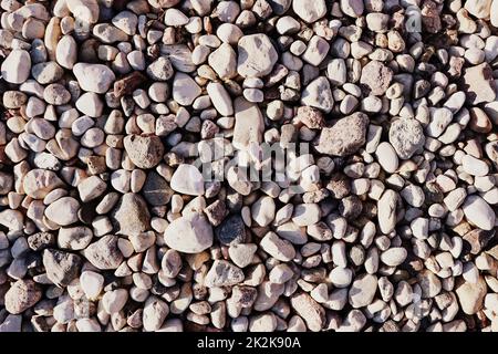 abstract background with dry round pebble stones Stock Photo - Alamy
