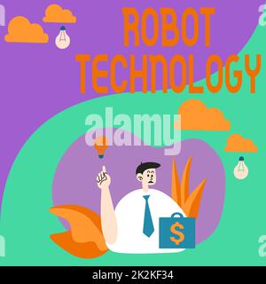Sign displaying Robot Technology. Business showcase methods that sales ...