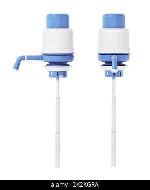 Generic water container pump isolated on white background. 3D ...