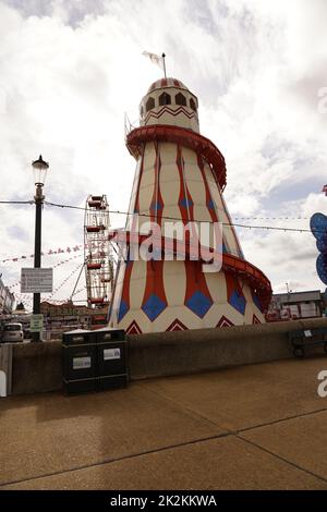 Hunstanton, Norfolk, Funfair, Beach, Town, Fairground, England UK Stock ...
