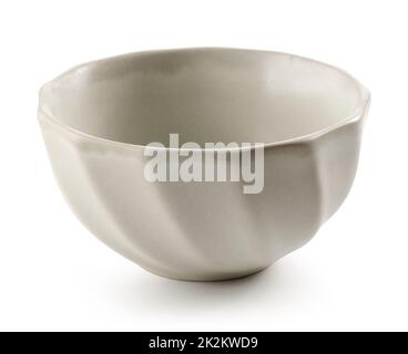 Empty ceramic bowl isolated on white background Stock Photo - Alamy