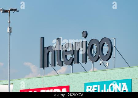 Oradea, Romania - June 9, 2022: Logo and sign of Mobexpert, largest ...