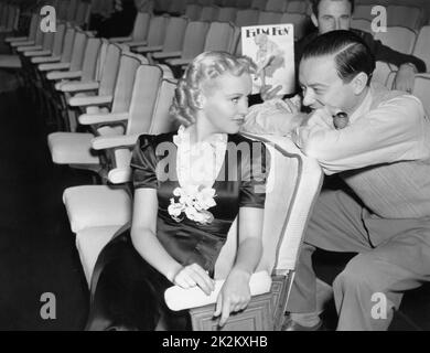 Betty Grable on the set of This way please, 1937 USA Director : Robert Florey Stock Photo - Alamy