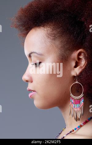 Profile portrait of focused serious person sitting chair use telephone ...