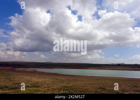 decrease in the water levels of the dams as a result of drought, the ...
