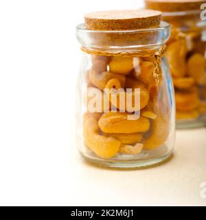 cashew nuts on a glass jar Stock Photo - Alamy