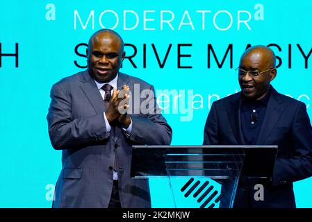 09/19/2022 New York, New York Dr. Benedict Okey Oramah appears onstage ...