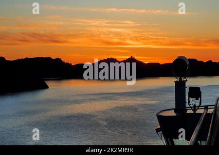 Norway - Vik, Sunset in the Sognefjord Stock Photo - Alamy