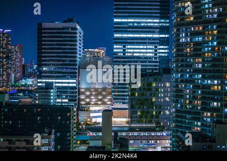 High-rise apartment group of Toyosu (Koto-ku, Tokyo). Shooting Location ...