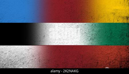 National flags of Baltic countries - Estonia, Latvia and Lithuania ...