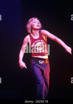 Hannah Spearritt of the band S Club 7 performing on stage at the BRMB ...