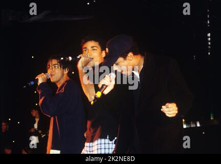 Taj Jackson, Taryll Jackson and TJ Jackson of 3T arrive at the UK ...
