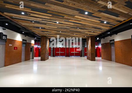 Inside Anfield on a Liverpool FC Stadium Tour Stock Photo - Alamy