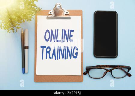 Word writing text Online Training. Business photo showcasing certain ...