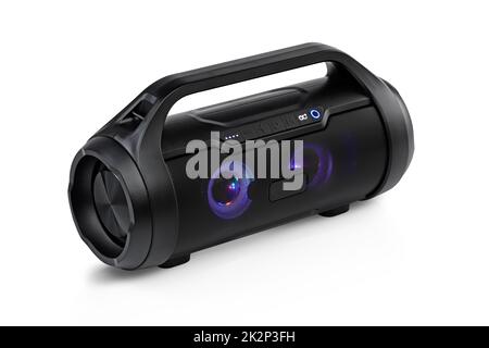 Bluetooth speaker isolated on white background Stock Photo - Alamy
