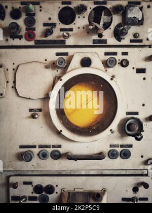 many buttons, and switches, control panel Stock Photo - Alamy
