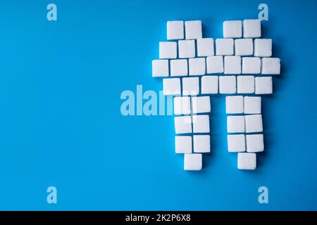 Teeth Enamel Caries From Sweet Food Stock Photo - Alamy