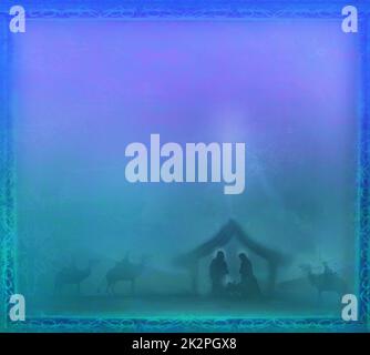 birth of Jesus in Bethlehem - abstract frame Stock Photo - Alamy
