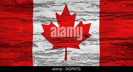 Canada flag - realistic waving fabric flag Stock Photo - Alamy