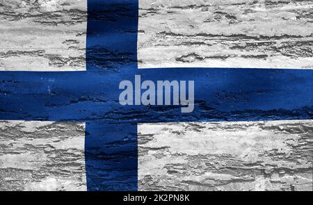 Finland flag - realistic waving fabric flag Stock Photo - Alamy