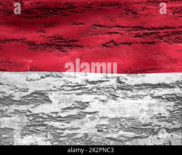 Monaco Flag - Realistic Waving Fabric Flag Stock Photo - Alamy