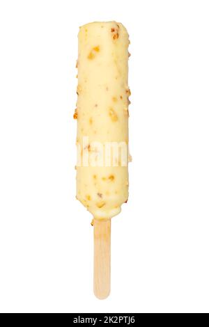 chocolate ice cream on wood background Stock Photo - Alamy