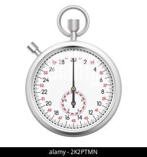 Realistic chronometer stop watch isolated on white background Stock ...