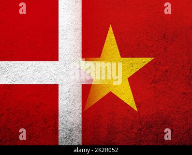 The Kingdom of Denmark National flag with The Socialist Republic of ...