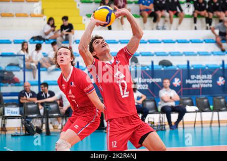Liam Varier (FRA) during the CEV U20 Volleyball European Championship ...