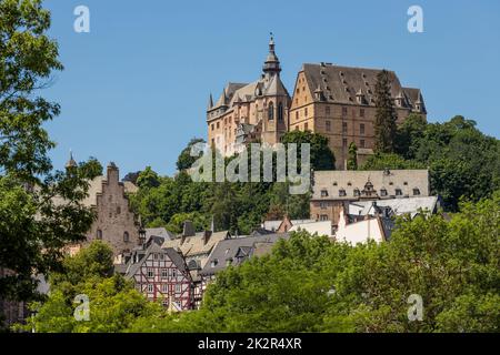 Marburg castle, also called Landgrave castle or Landgrafenschloss, in ...